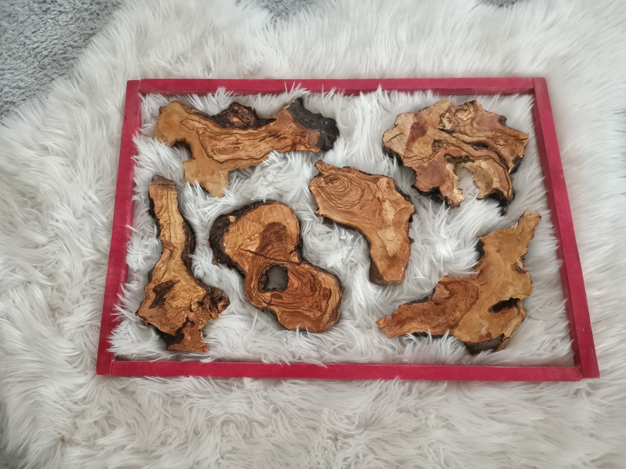 Varnished Olive Slabs Set – Carpenter of Nature